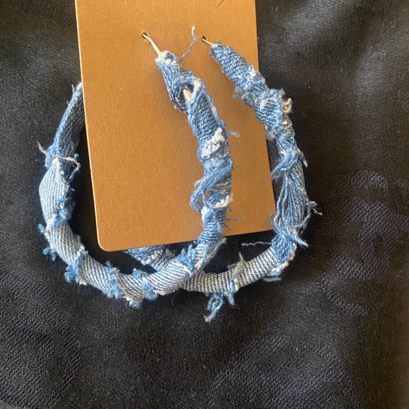 Jewelry | Womens Unique Oval Shape Jean Earrings | Poshmark